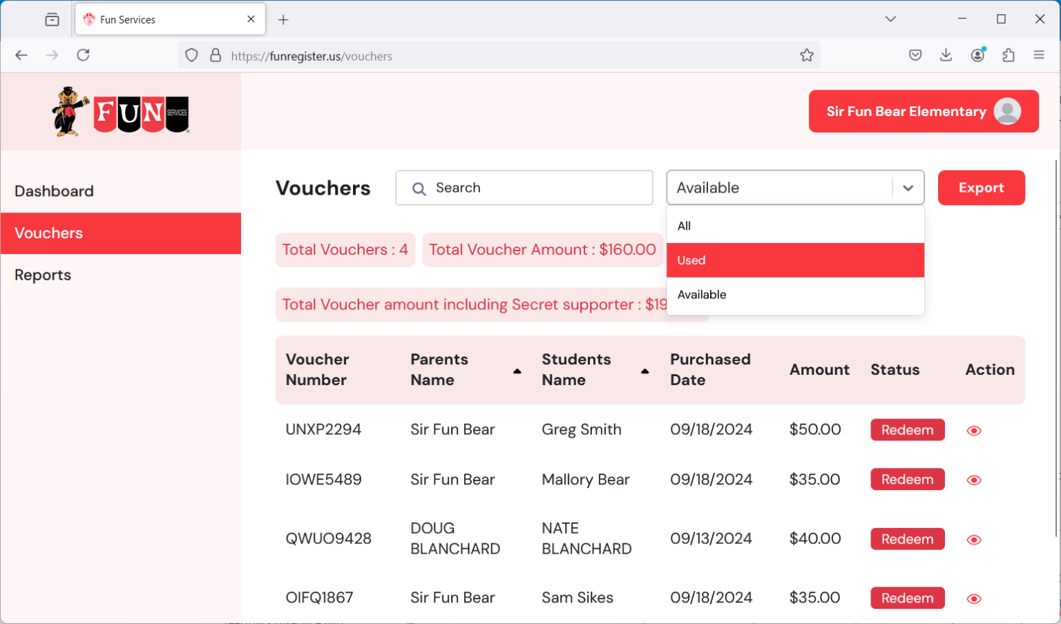 Voucher Program – Holiday Gift Shop